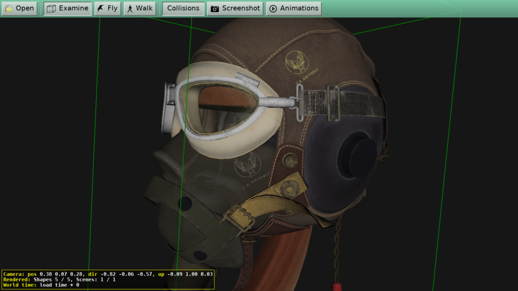 FlightHelmet_phong_v3 – Castle Game Engine