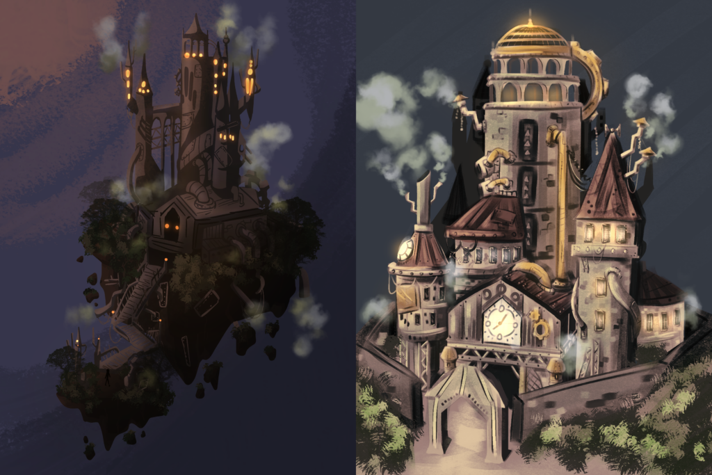 Concept art by Adrianna Matejek for new FPS game demo – Castle Game Engine